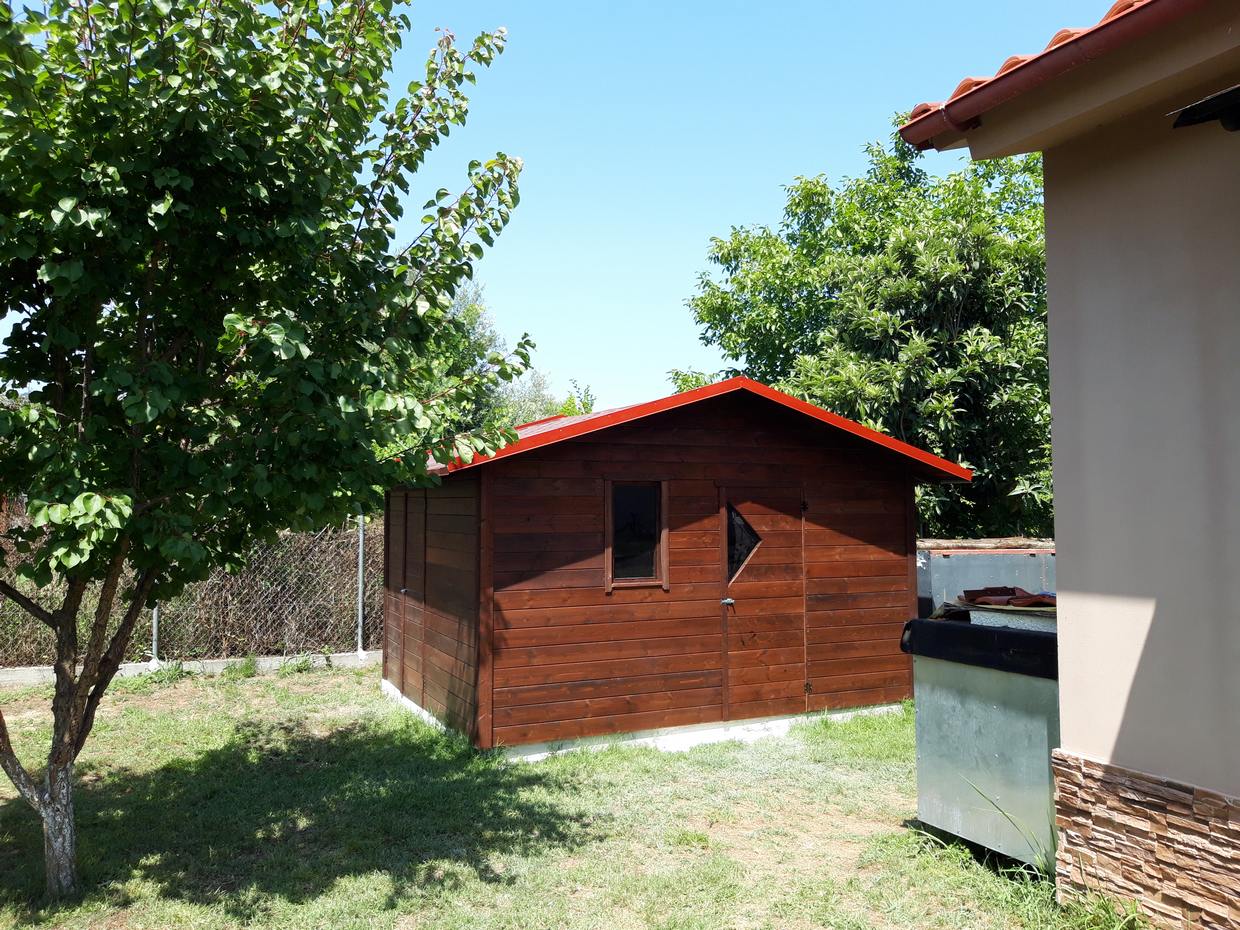 Ξύλινη αποθήκη κήπου 3x4m | Ξυλοκατοικία